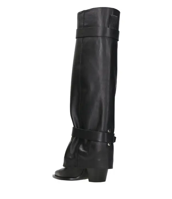Elena Iachi Leather Knee High Boots