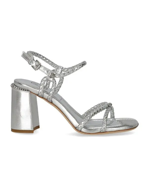 Ash Lola Bis Heeled Sandal - Silver