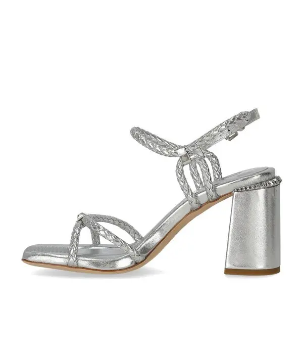 Ash Lola Bis Heeled Sandal - Silver