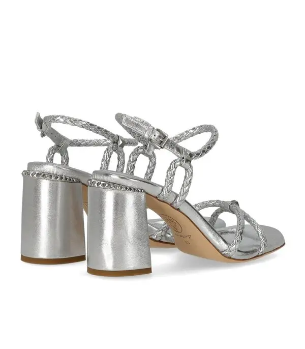 Ash Lola Bis Heeled Sandal - Silver
