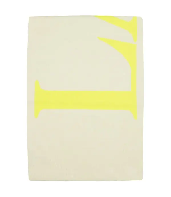 LANVIN Scarfs - Bianco+giallo Fluo