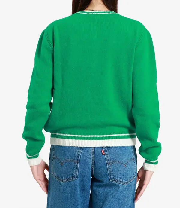 MSGM Crew Neck Sweater - Green