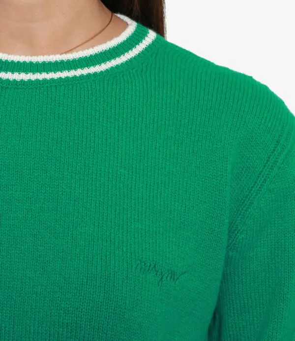 MSGM Crew Neck Sweater - Green