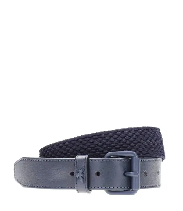 Emporio Armani Woven Belt - Blue