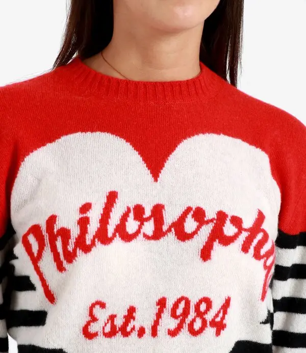 PHILOSOPHY BY LORENZO SERAFINI Relaxed Wool-cashmere Blend Sweater