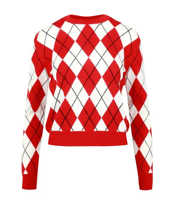 MSGM Sweater - Bianco+rosso