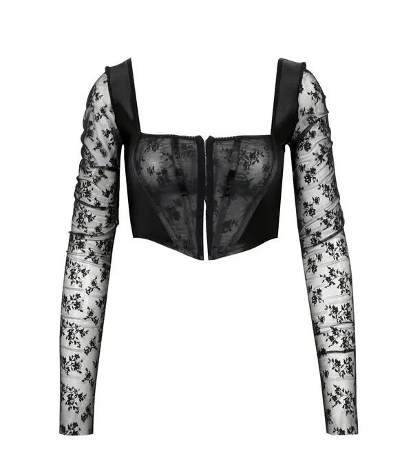 ANIYE BY Top With Lace Sleeves