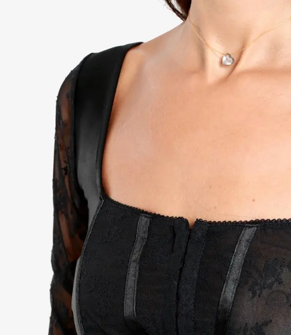 ANIYE BY Top With Lace Sleeves