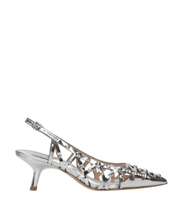 Ash Pumps With Studded Applications - White