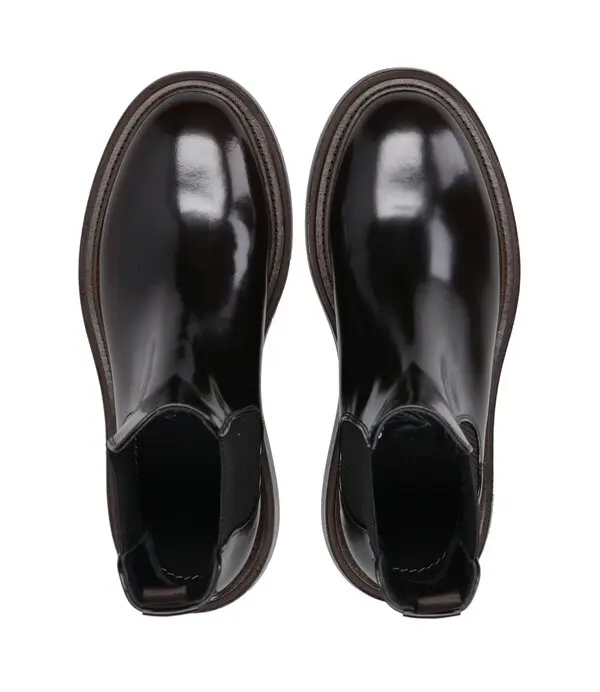 THE ANTIPODE Glossy Leather Chelsea Boots