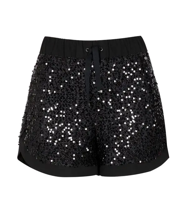Herno Sequin Embellished Shorts