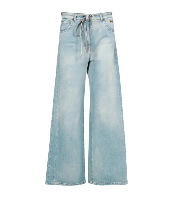 MSGM Delavé Wide Leg Jeans