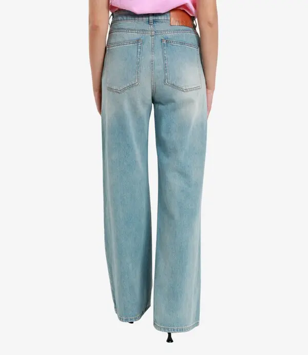 MSGM Delavé Wide Leg Jeans