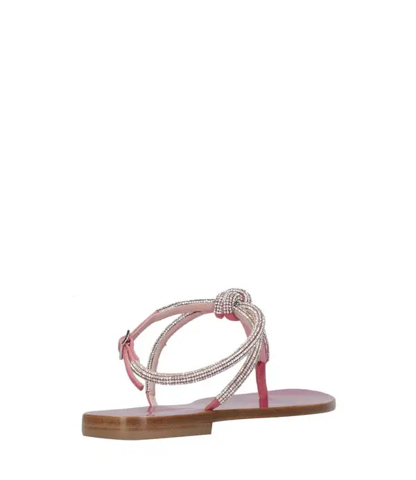 EDDI CUOMO Rhinestone-embellished Suede Sandals