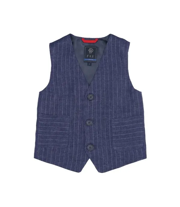 FAY Cotton Pinstripe Vest