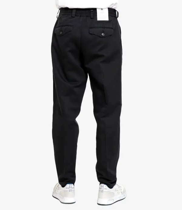 PT TORINO Regular Fit Cotton And Linen Trousers