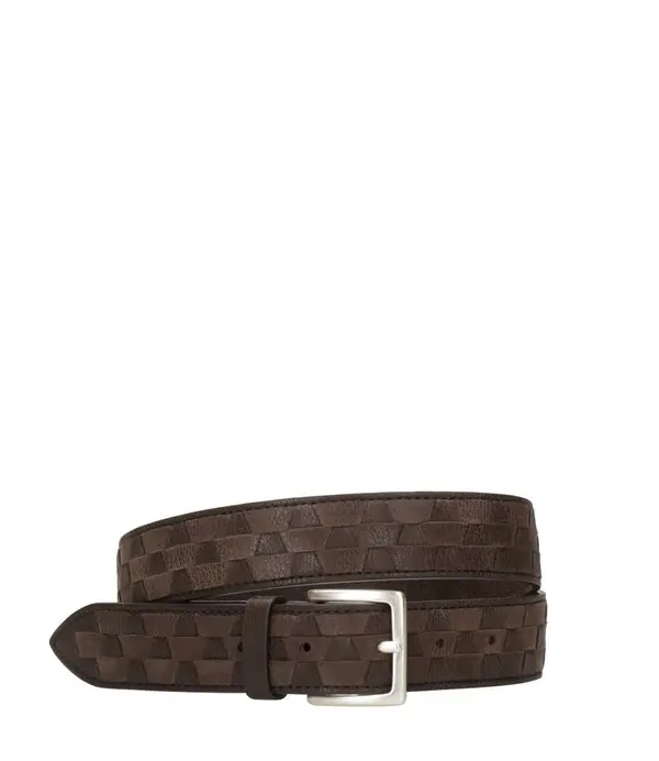 ORTIGNI Intrecciato Belt - Brown