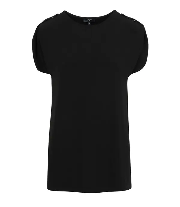 FAY Viscose Blend Jersey Top