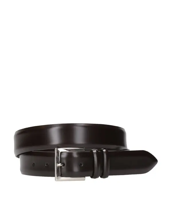 ORTIGNI Leather Belt - Brown