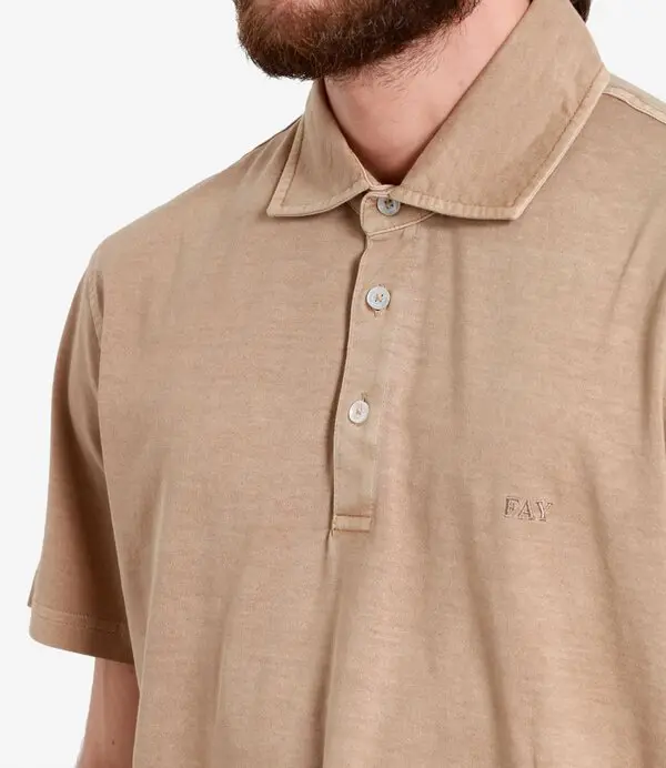 FAY T Shirts And Polos - Camel