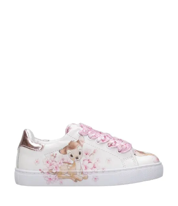 Monnalisa Printed Leather Sneakers