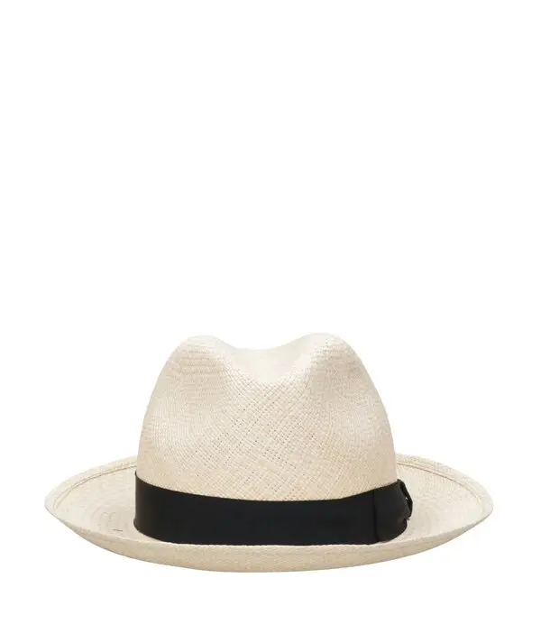 Borsalino Panama Hat - Paglia+nero