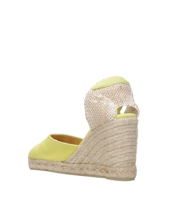 CastaÑer Espadrille With Braided Ankle Strap - Yellow