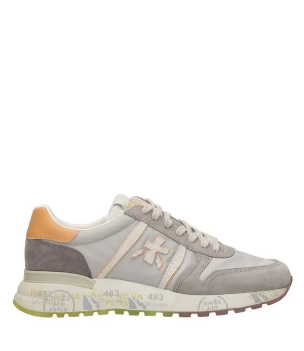 Premiata Lace Up Sneakers - Beige+taupe
