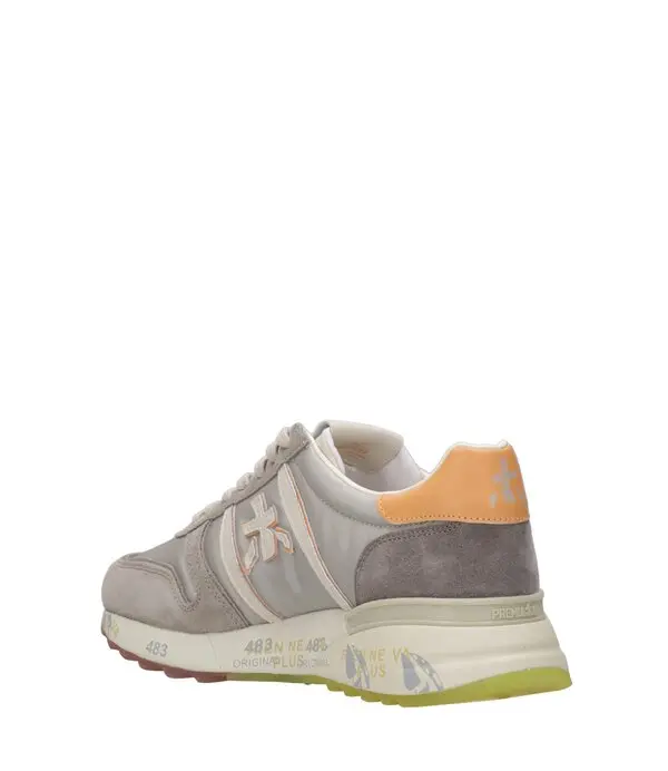 Premiata Lace Up Sneakers - Beige+taupe