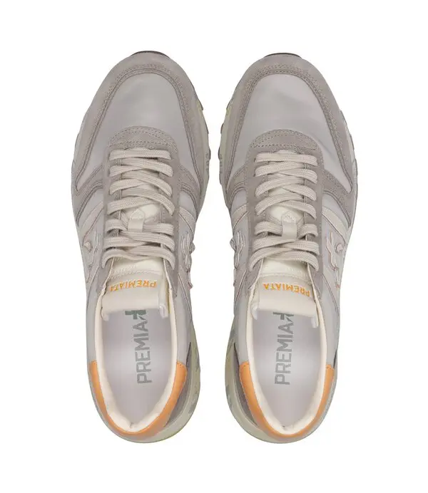 Premiata Lace Up Sneakers - Beige+taupe