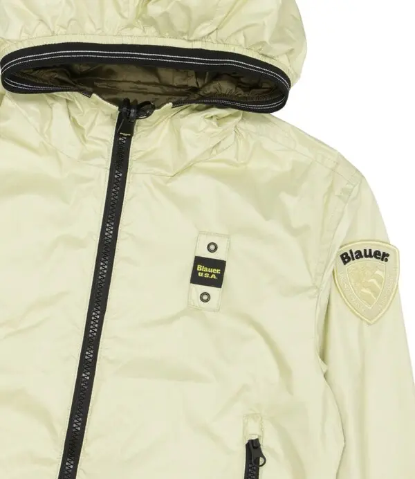 BLAUER. Reversible Jacket With Hood - Yellow