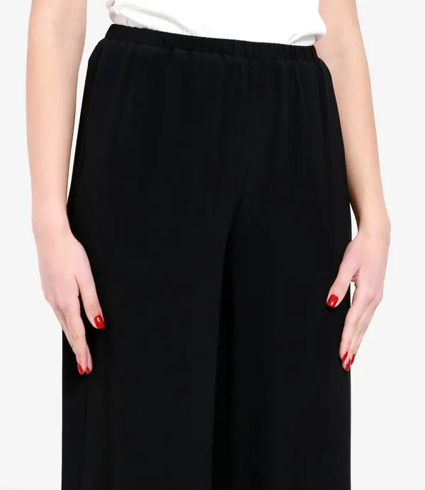 SIMONA CORSELLINI Wide-leg Trousers - Black