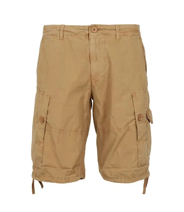 BLAUER. Cotton Cargo Shorts - Beige