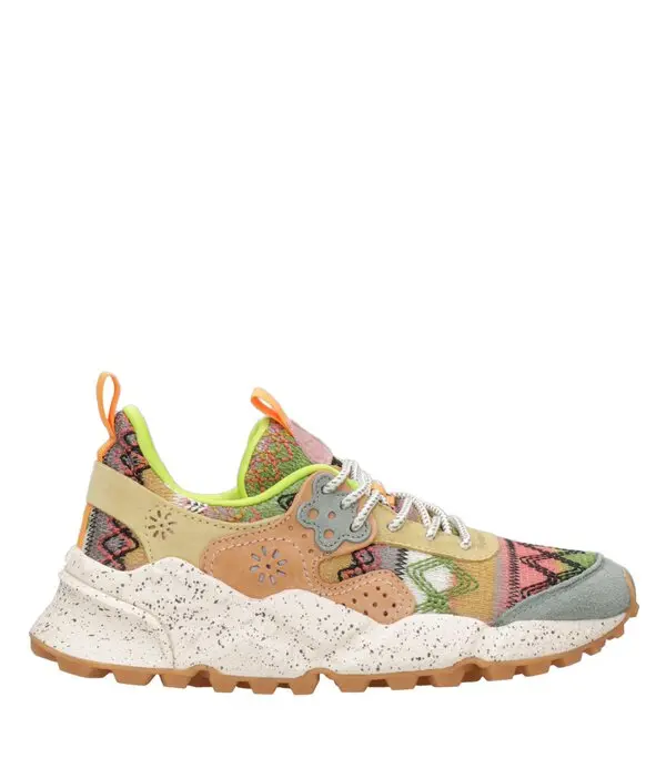 FLOWER MOUNTAIN Suede And Fabric Sneakers