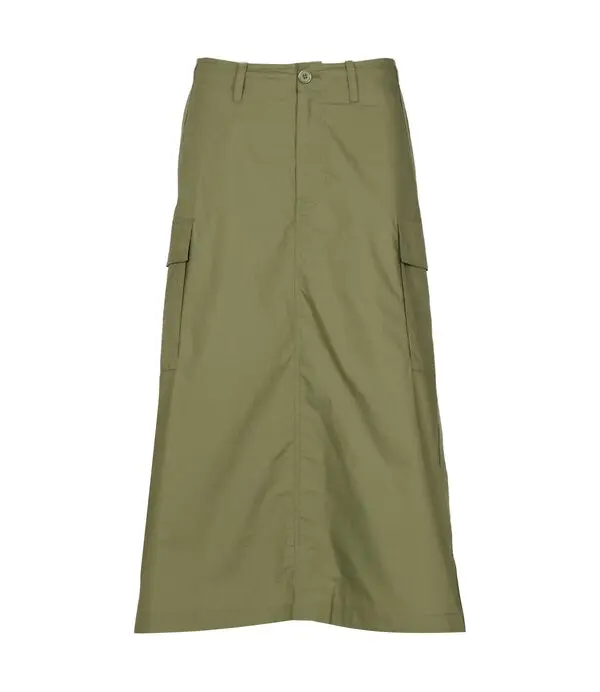 BLAUER. High Waist Cotton Skirt