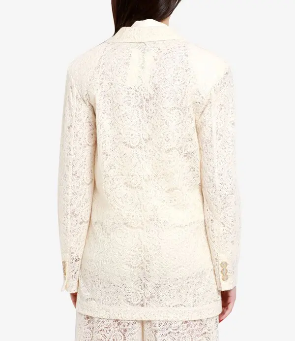 SIMONA CORSELLINI Embroidered Lace Blazer