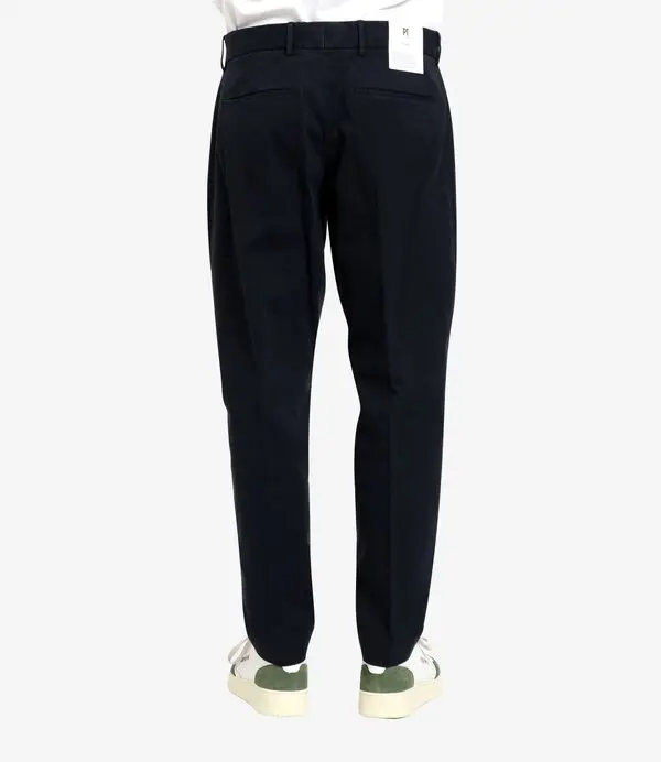 PT TORINO Tailored Carrot Fit Trousers - Blue