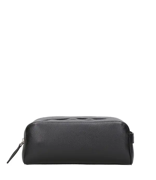 ORTIGNI Leather Handheld Bag - Black