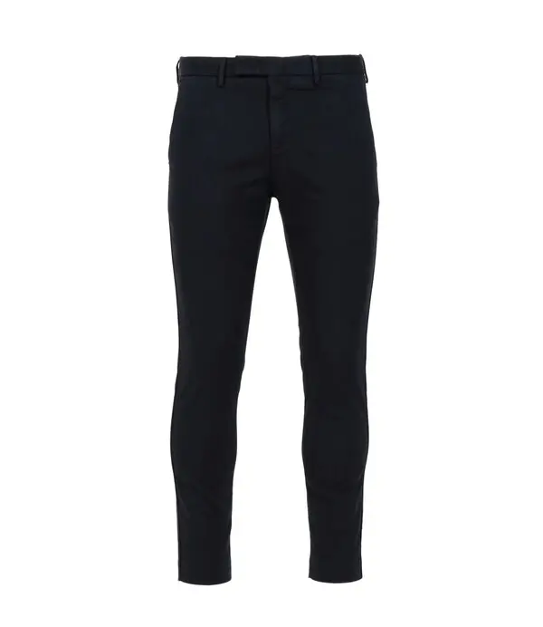 PT TORINO Tailored Carrot Fit Trousers - Blue