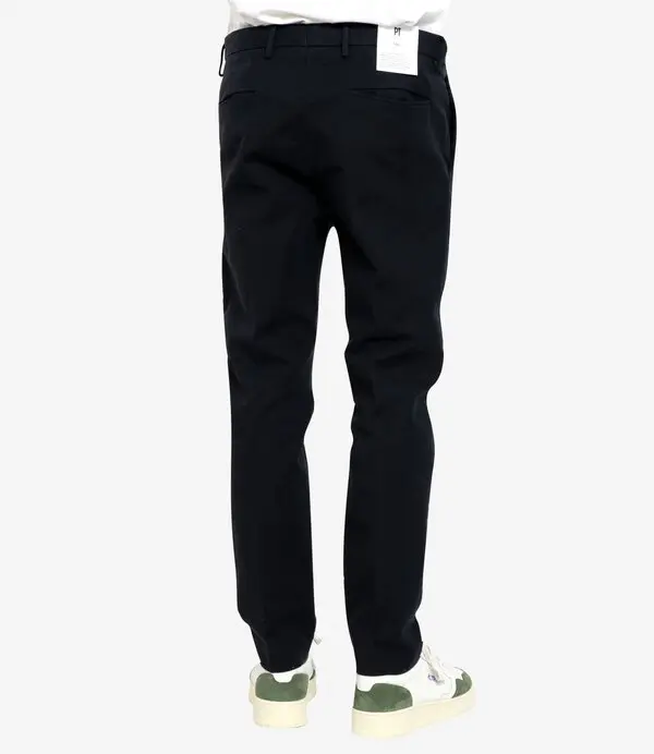 PT TORINO Tailored Carrot Fit Trousers - Blue