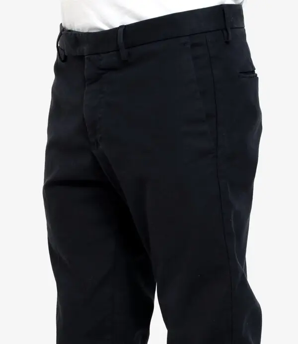 PT TORINO Tailored Carrot Fit Trousers - Blue