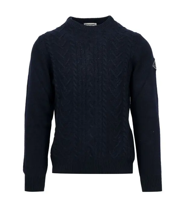ROY ROGER'S Braided Knit Sweater