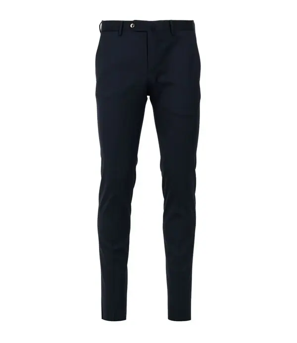 PT TORINO Cool Wool Slim Fit Trousers - Blue