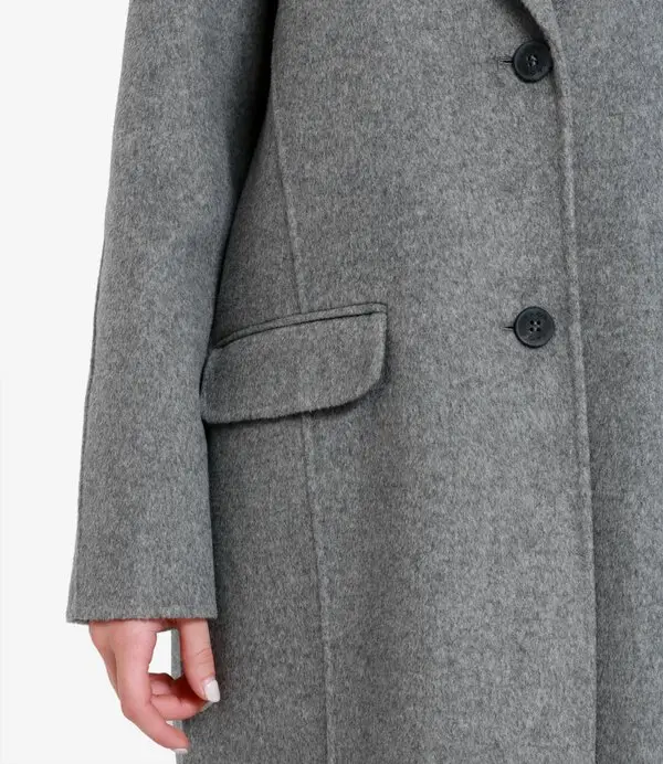 KAOS Single-breasted Wool Blend Coat