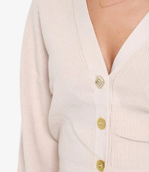 KAOS Viscose Blend V-neck Cardigan