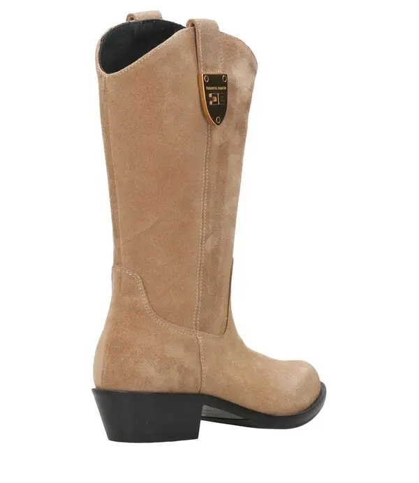 Elisabetta Franchi Suede Camperos Boots