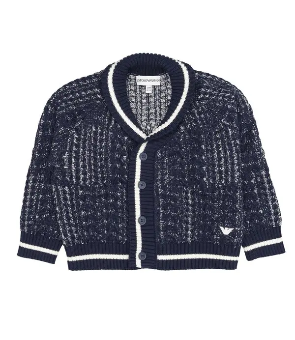 Emporio Armani Cotton-knit Cardigan