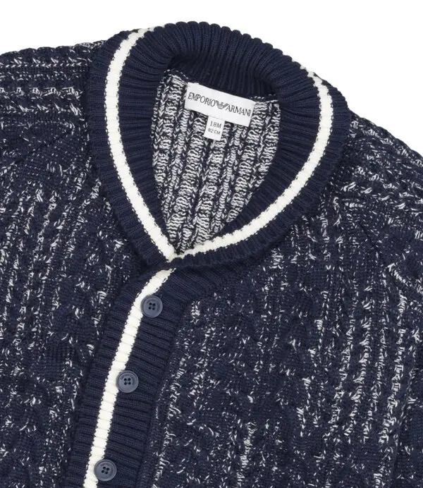 Emporio Armani Cotton-knit Cardigan