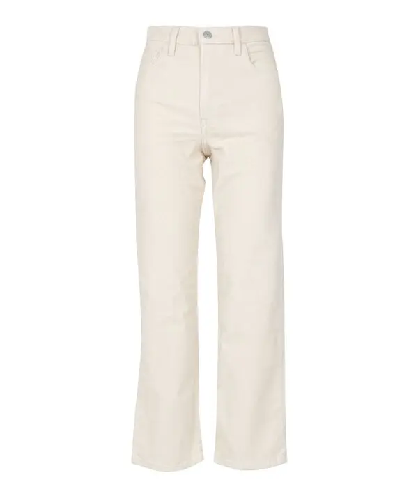 LEVI'S High-waist Straight Leg Jeans - White