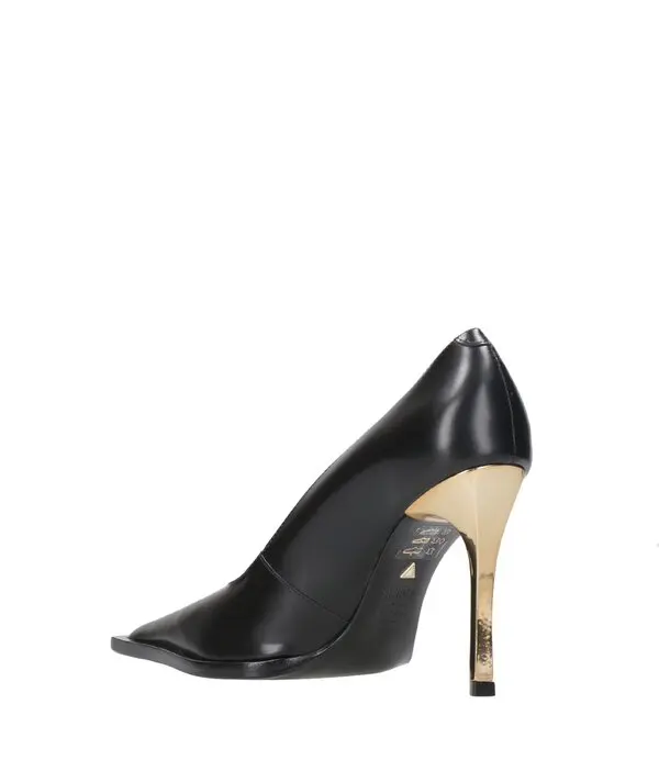 Schutz Pumps With Gold Mirror Heel